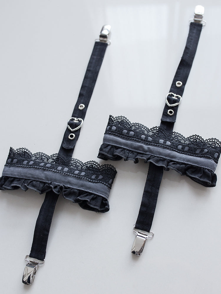 Dark Gray Garter – LilyVow