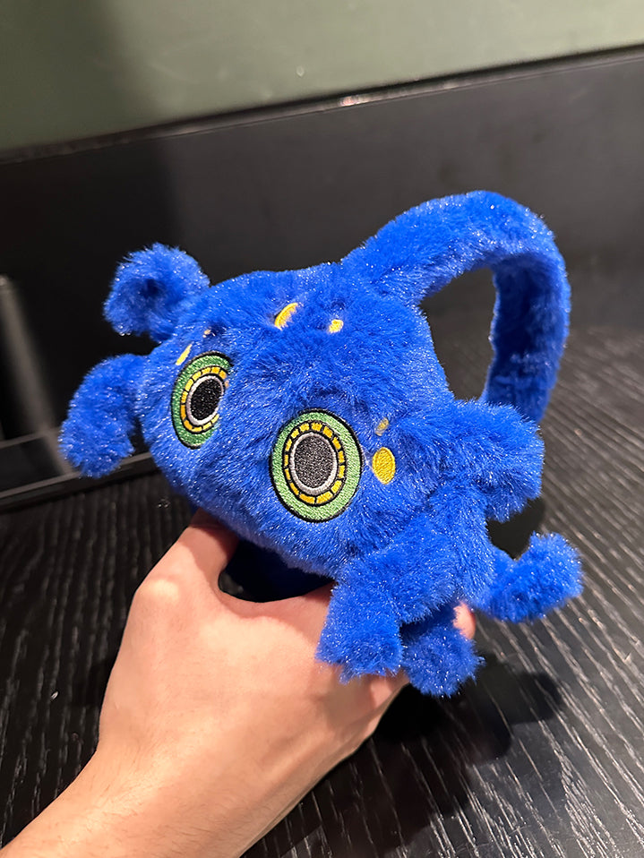 Sapphire Blue Octopus Gothic Plush Ear Muffs – LilyVow