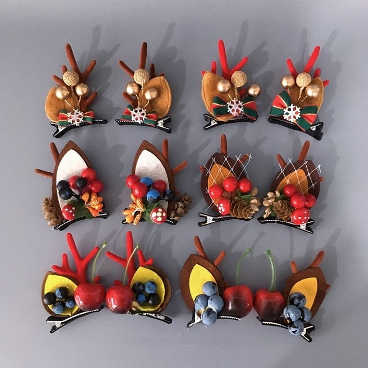 6 Options Deer Ear Hairclips – LilyVow